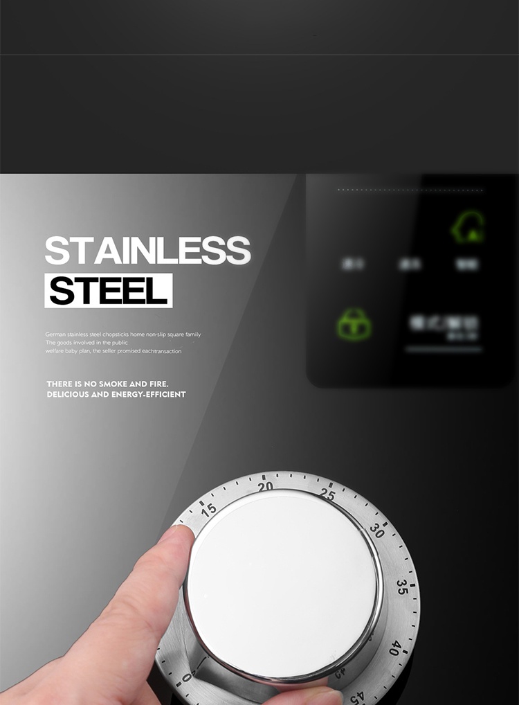 KATELV Stainless Steel Mechanical Structure Timer Magnetic Suction ...