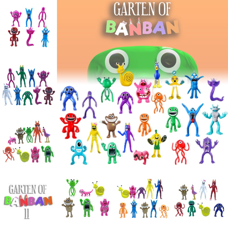 12pcs/set Garten of Banban Figures Toy Model Set Decoration Collection ...