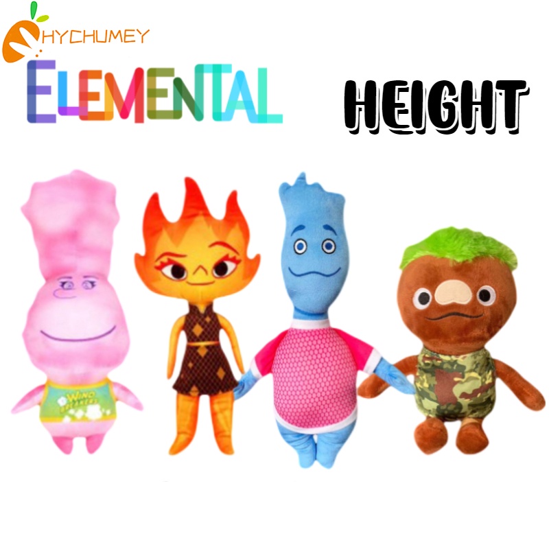 Hychumey 28cm Disney Elemental Plush Toy Ember Wade Soft Doll Cartoons ...