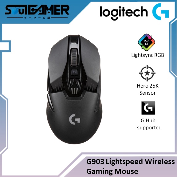 Logitech G903 LightSpeed Wireless Gaming Mouse With Hero 16K Sensor ...