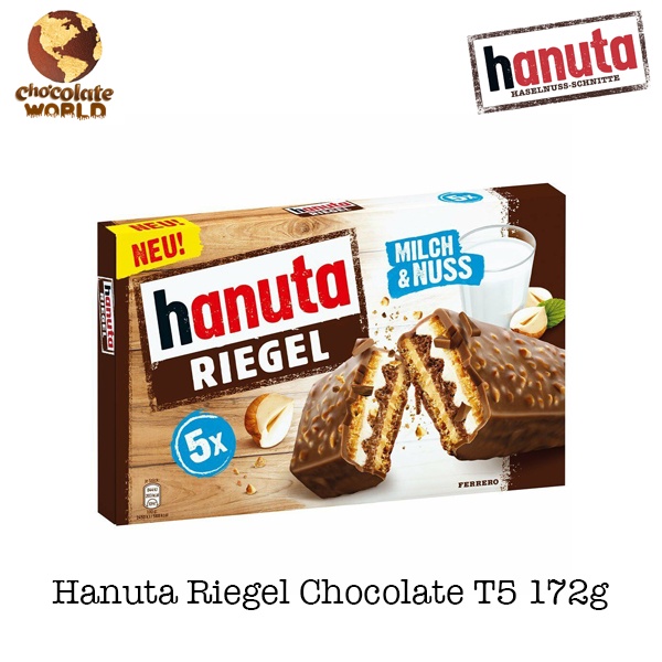 Hanuta Riegel Milk & Hazelnut 5 Sticks 172g (Made in Germany) | Shopee ...
