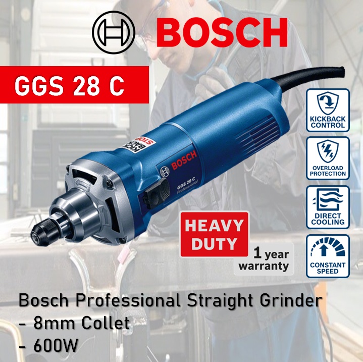Bosch GGS 28 C Professional 8mm Collet Straight Grinder / Die Grinder ...