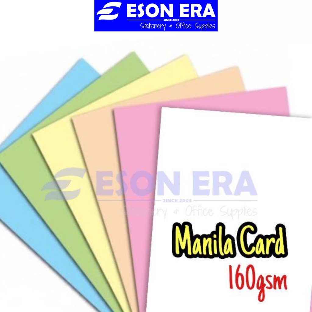 [Part1/2] Manila Card Pastel Colour 160gsm 20"x25" Kad Manila Kertas Warna Light Colour | Shopee ...