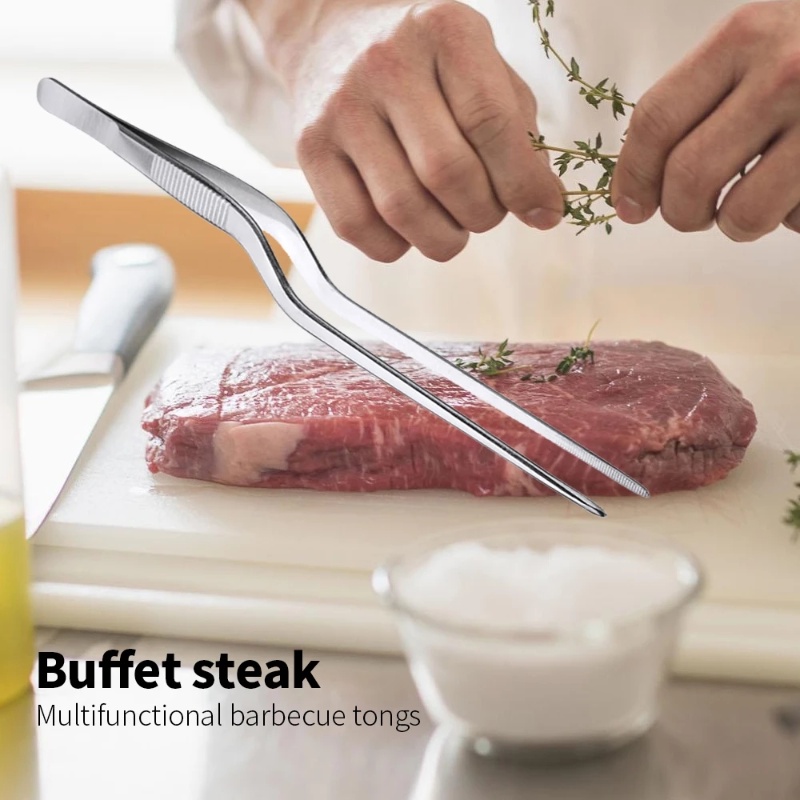 Stainless Steel Food Clamp / Dessert & Bread & Ice Tweezers / Kitchen ...