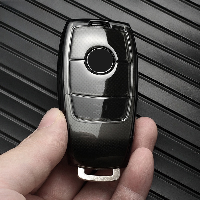 Transparent TPU Car Key Case Cover for Mercedes Benz E C S GLC Class ...