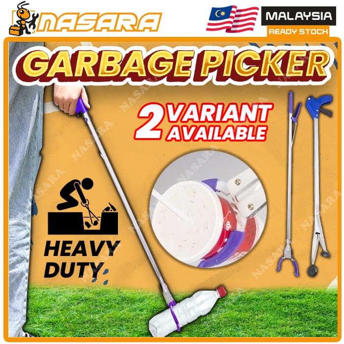 Nasara ~ Heavy Duty Garbage Trash Picker Outdoor Pickup Rubbish Grabber ...