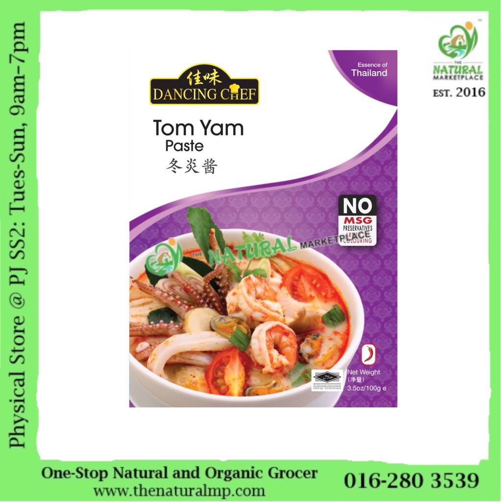 Dancing Chef Tom Yam Paste 100g | Shopee Malaysia
