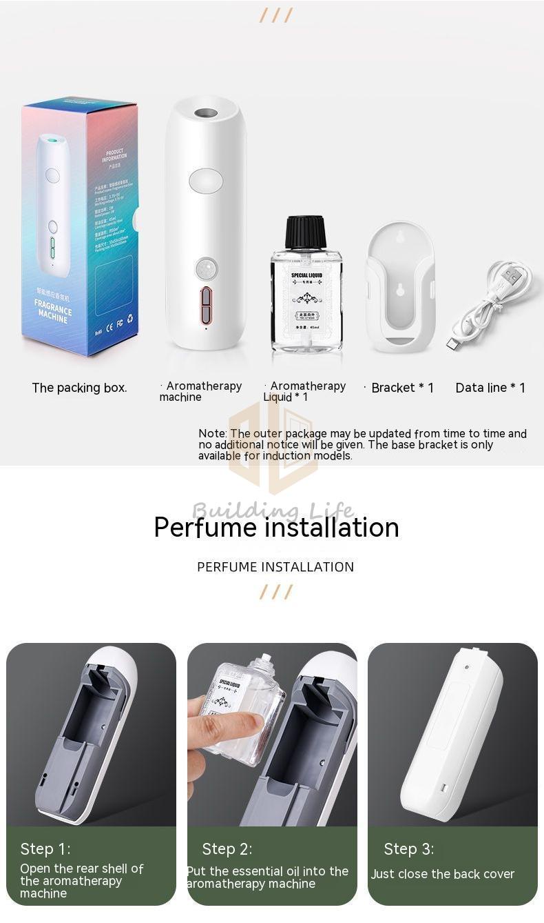 Human Sensor Air Diffuser Aroma Diffuser Wireless Automatic Ultrasonic ...