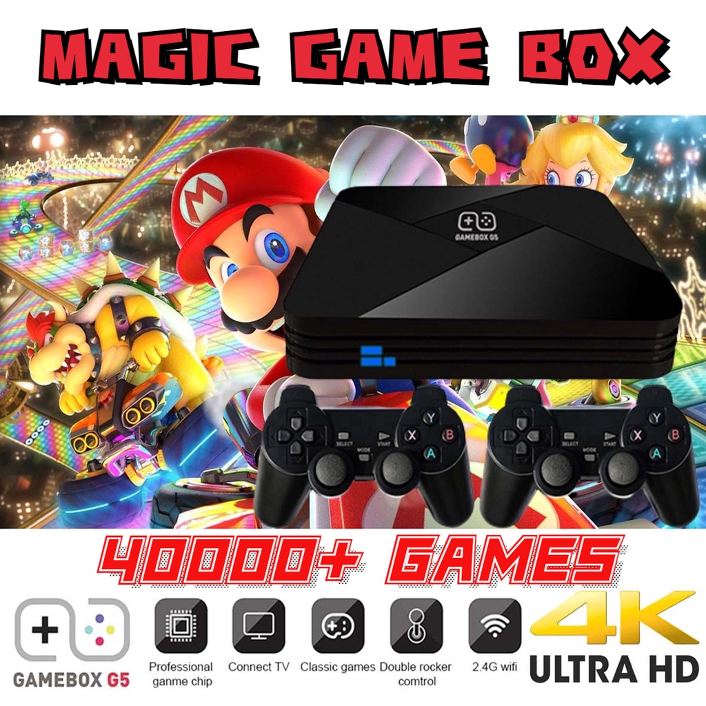 New Android TV Box with Portable Video Game Console 2in1 4K HD Game ...