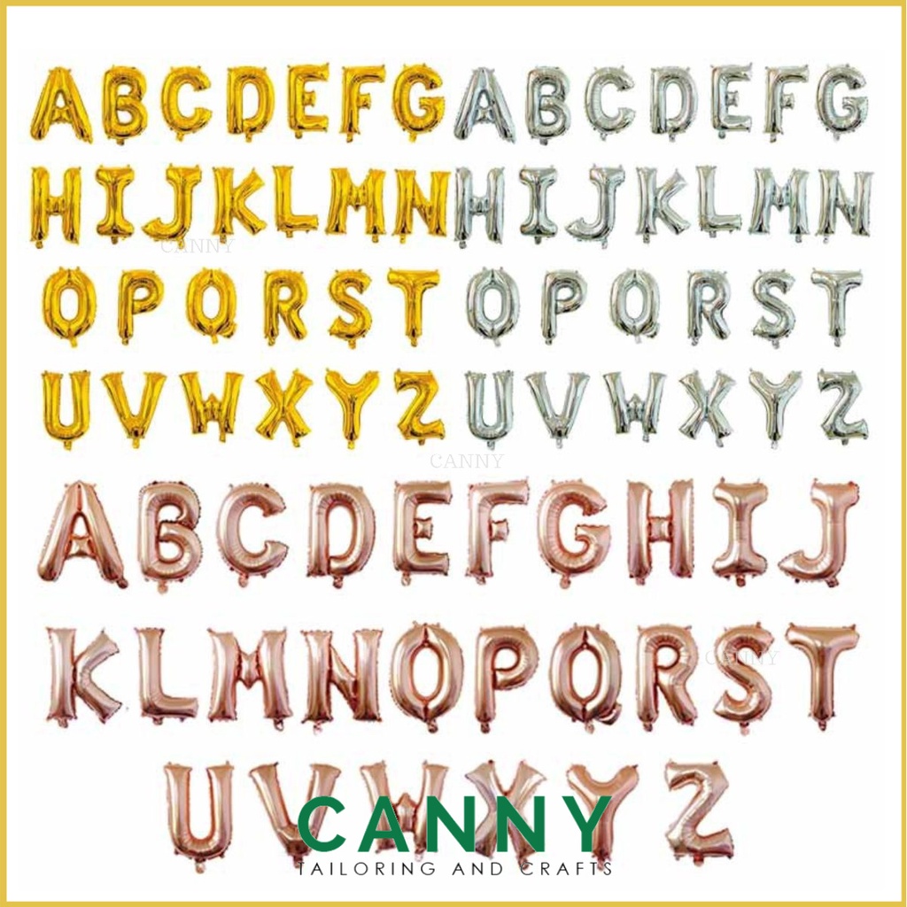 (1pcs) 16 INCH Balloon Foil Alphabet A-Z Rose Gold Letters / ABC ...