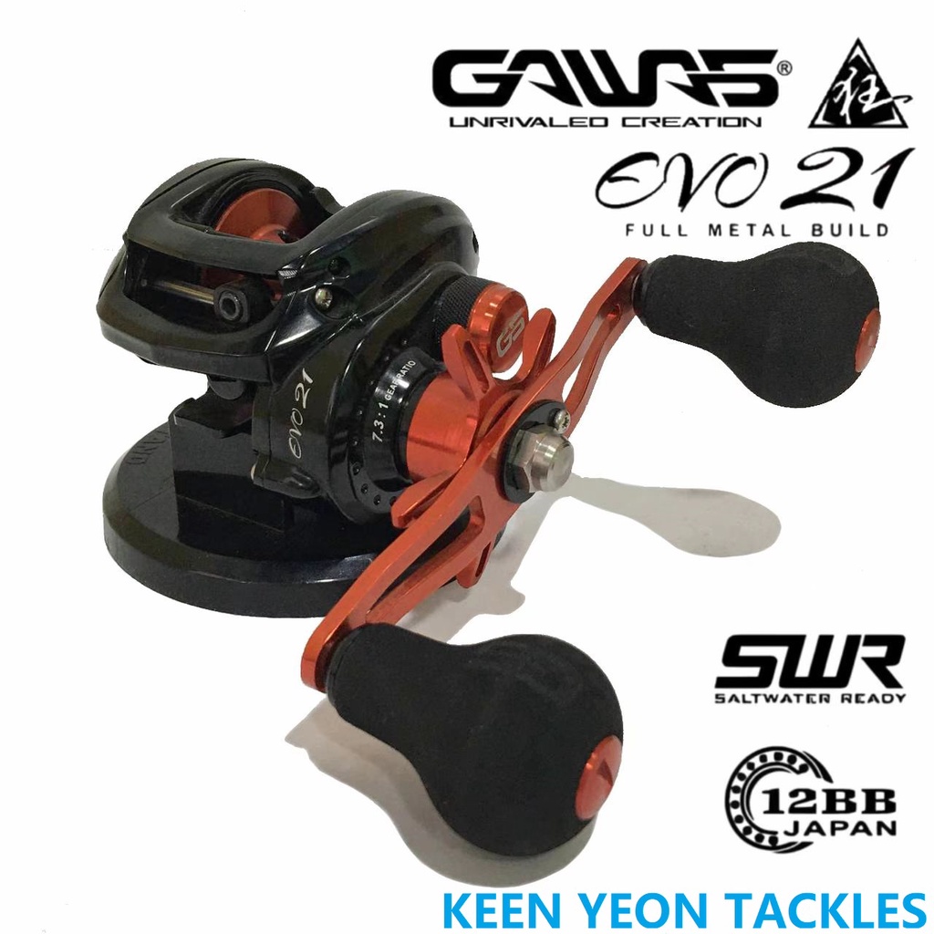GAWAS EVO 21 BAITCASTING REEL ( FULL METAL BUILD ) | Shopee Malaysia