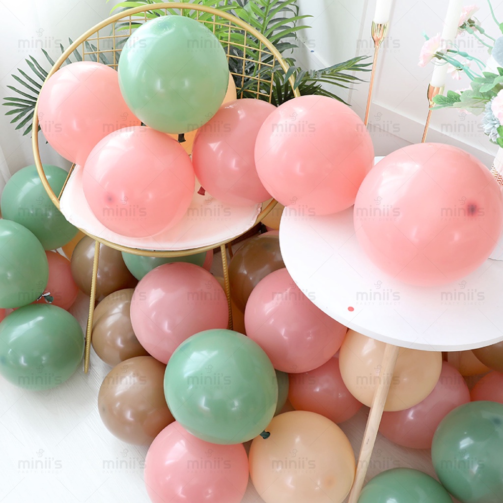 MINIIS PARTY 30pcs Retro Balloon Set Retro Color Balloon Vintage ...