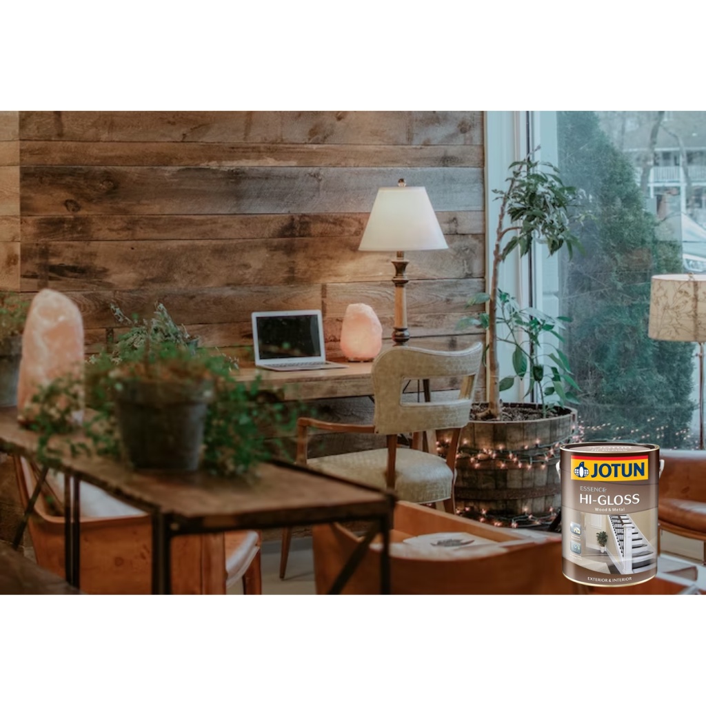 Jotun Essence Hi-Gloss 1L (Part 4/8) Wood & Metal/Cat Besi & Kayu/ Cat ...