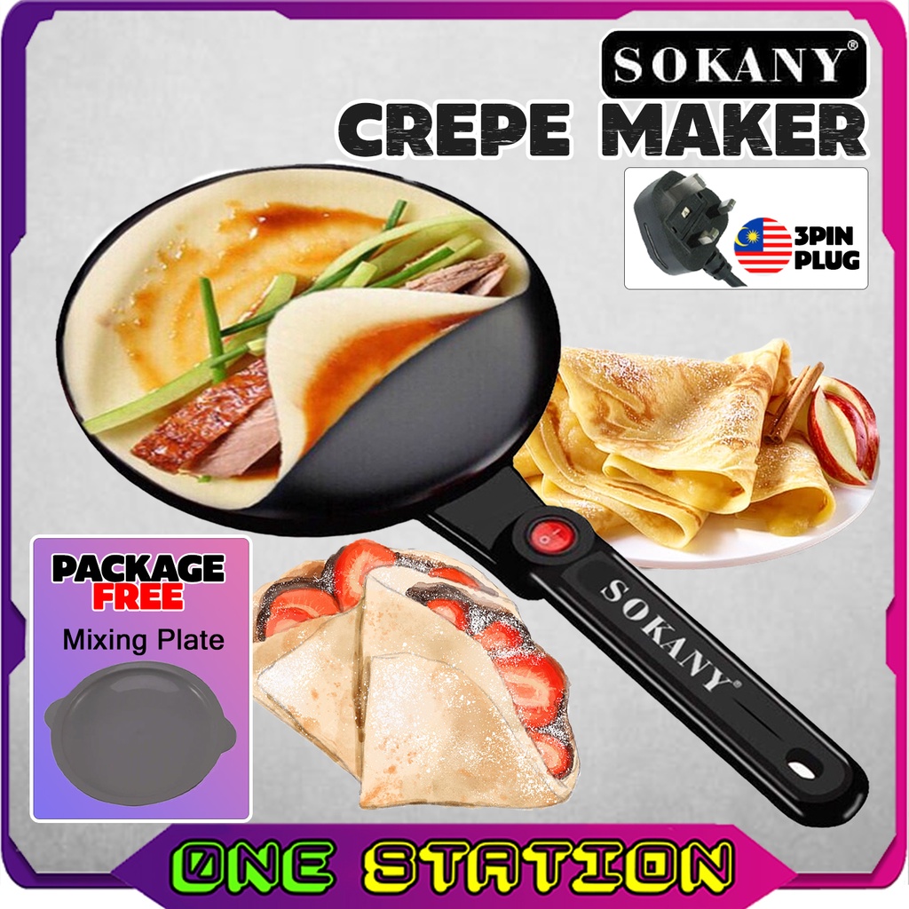 SOKANY Crepe Maker Electric Pancake Pan Crepe Pan Non Stick Pancake ...