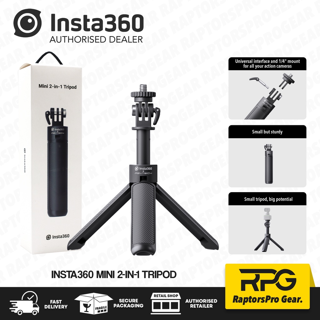 Insta360 Mini 2-in-1 Stick + Tripod | Insta360 Mini 2-in-1 Stick ...