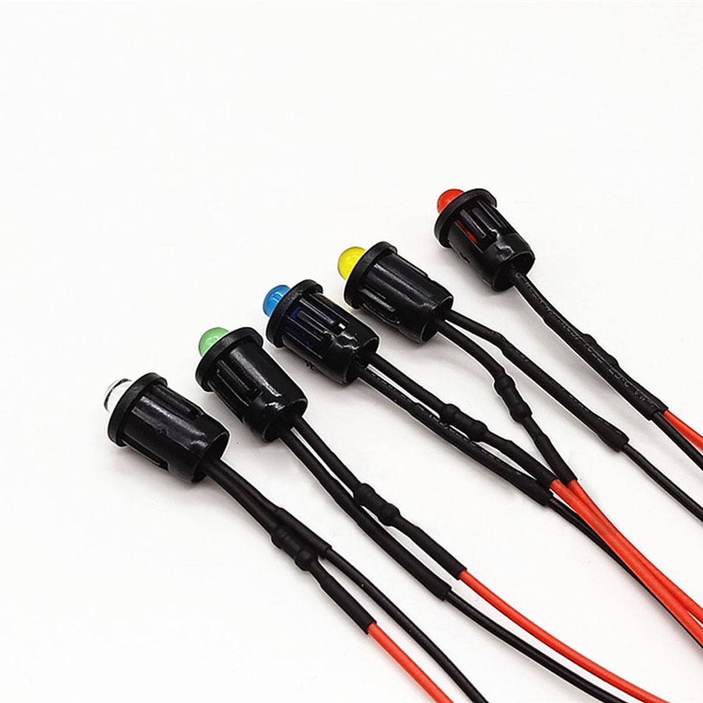 10Pcs 12V LED Light Lamp Emitting Diodes 20cm Bulb LEDs Prewired For ...