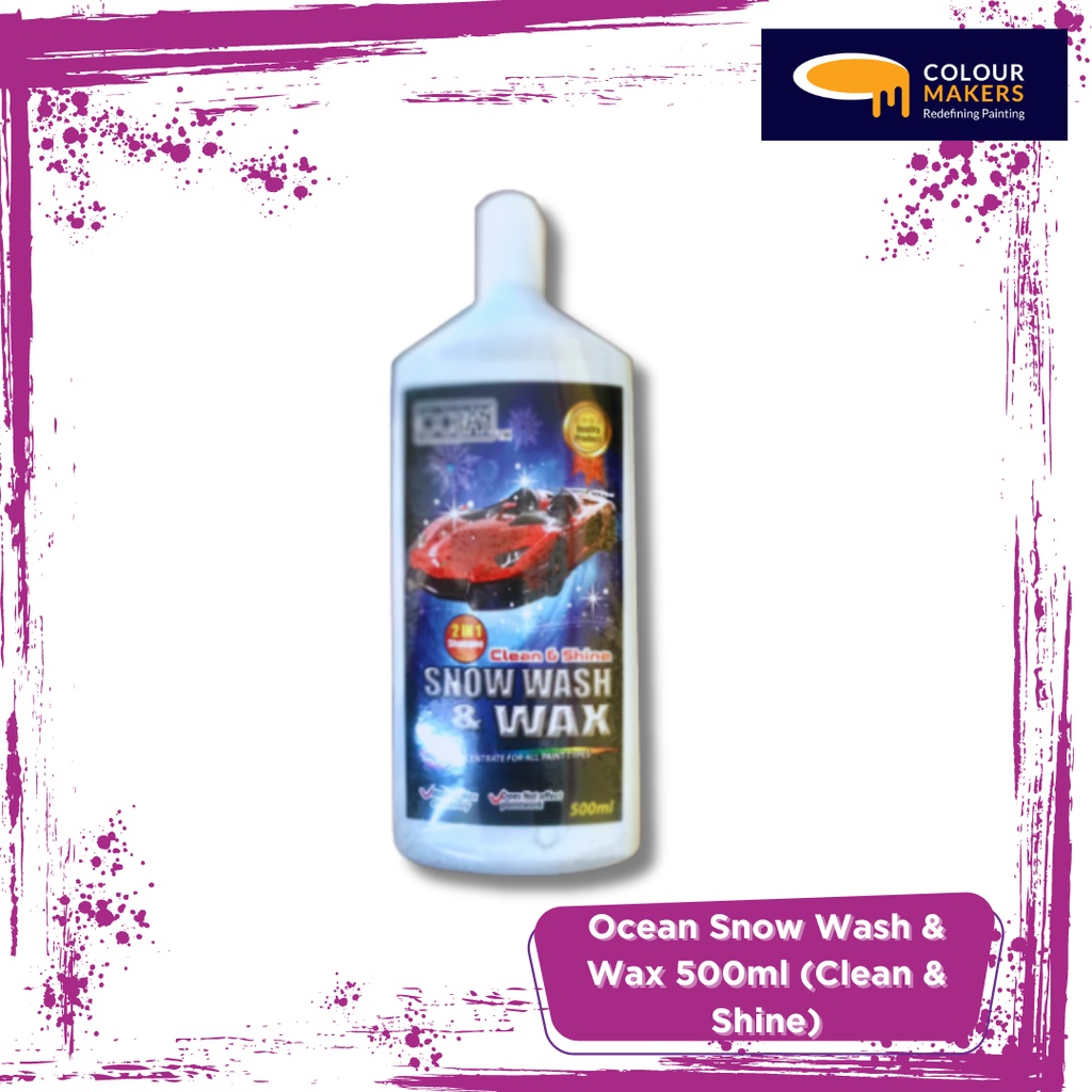 Ocean Snow Wash & Wax 500ml ( SNOWWASH+WAX ) | Shopee Malaysia
