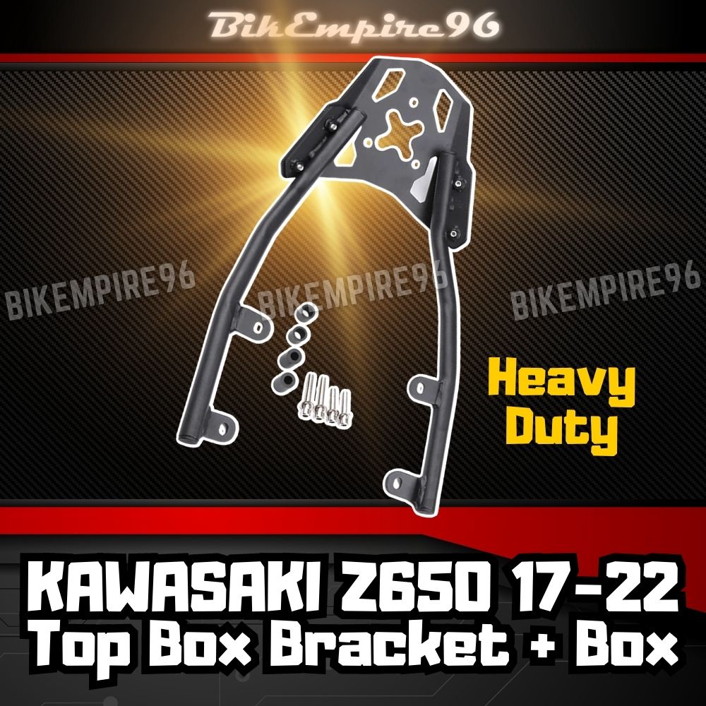 KAWASAKI Z650 17-22 Heavy Duty Top Box Bracket Rear Rack Monorack Top ...