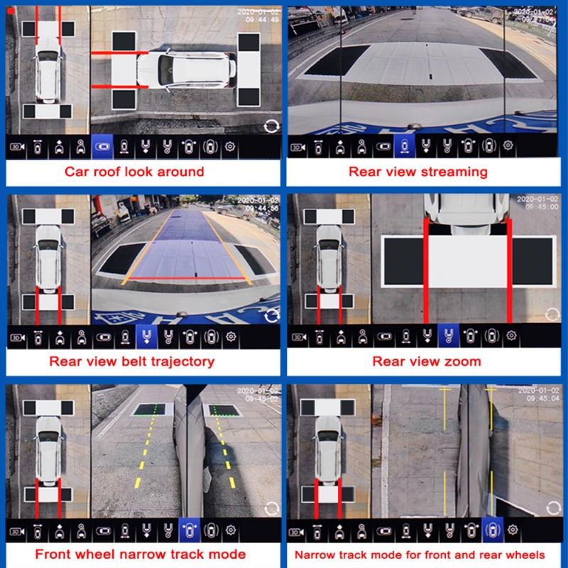 [Local Stock]2Pcs Car Debugging Cloth / 360 Panoramic Calibration Cloth ...