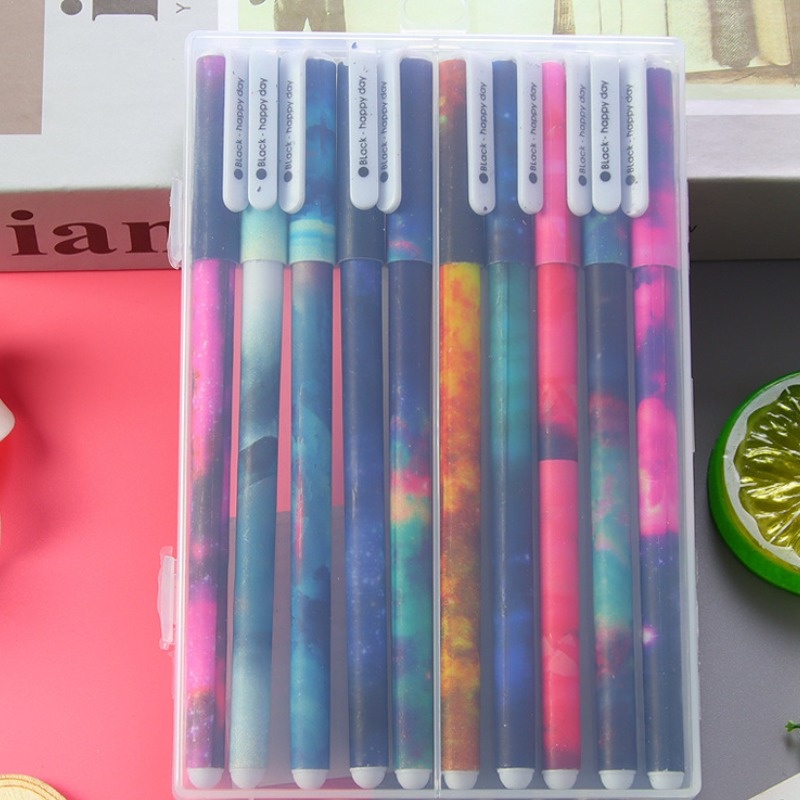 10 colors neutral pen cute water pen set for learning and office ...