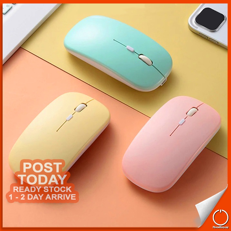 𝐍𝐎𝐈𝐒𝐄𝐋𝐄𝐒𝐒 𝐂𝐋𝐈𝐂𝐊 Mini Bluetooth Wireless Mouse Computer Laptop Mobile ...