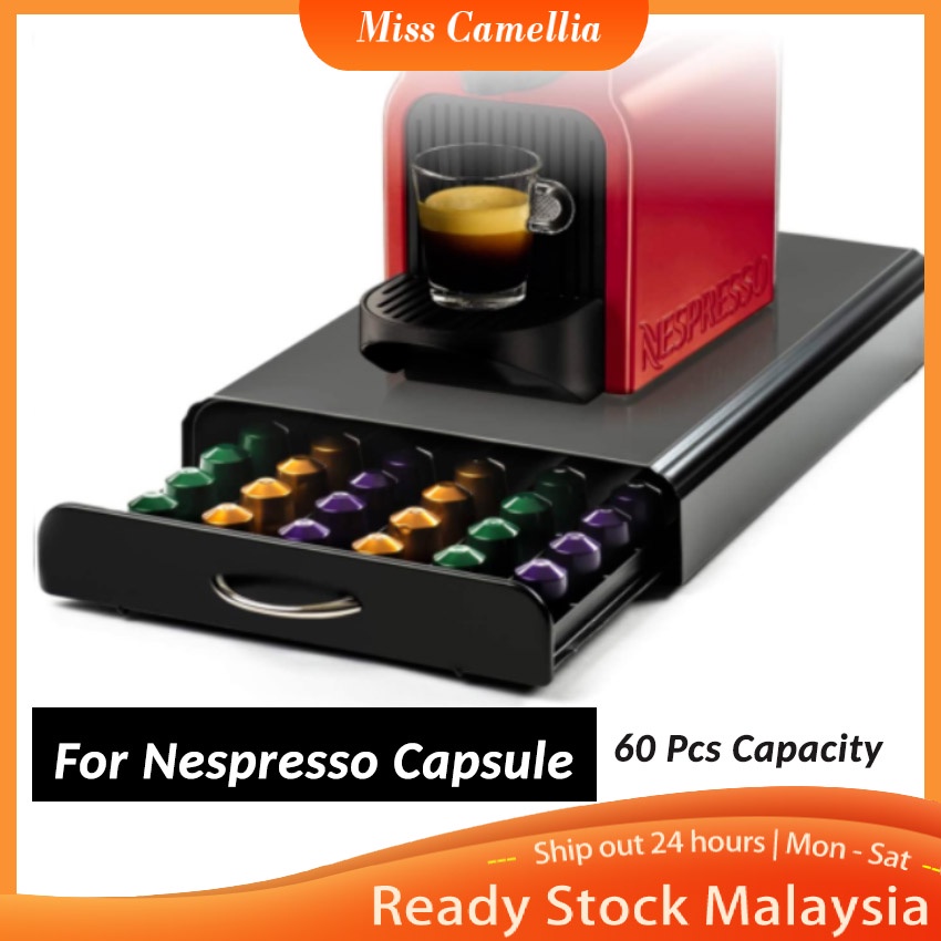 Nespresso Coffee Capsule Storage for Cafe Pod Support Metal Drawer for ...