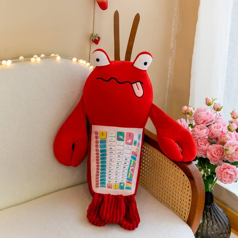 Plushie Lobster With Net Packaging Easy To Carry And Gift | Shopee Malaysia