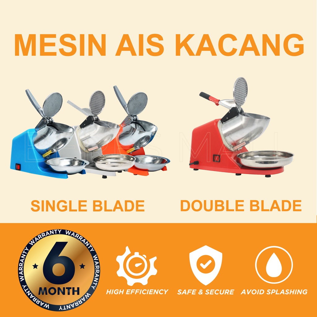 Mesin Ais Kacang Ice Crusher Ice Shaver Mesin Air Batu ABC Mesin Kisar ...