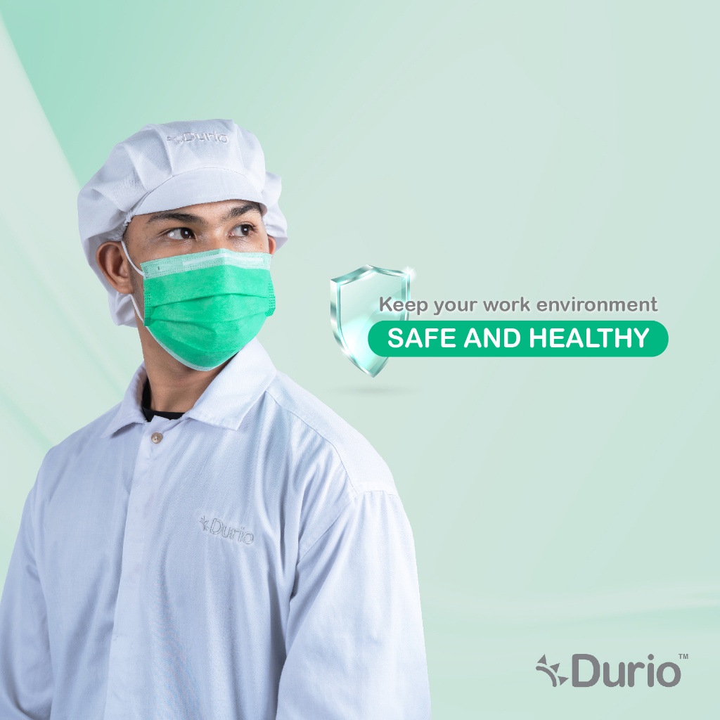 Durio 500 Hygiene 2 Ply Face Mask Suitable Food Processing Industrial ...