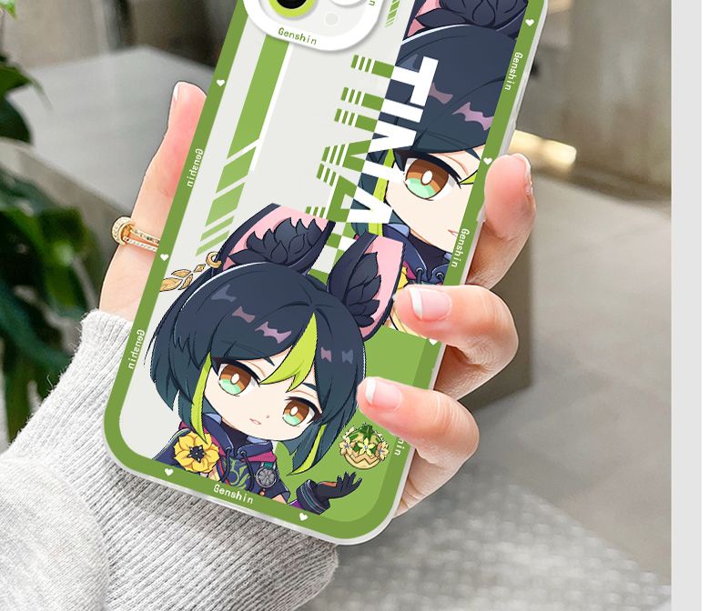 Genshin impact Transparency phone case Scaramouche Nahida Zhongli HHVO ...