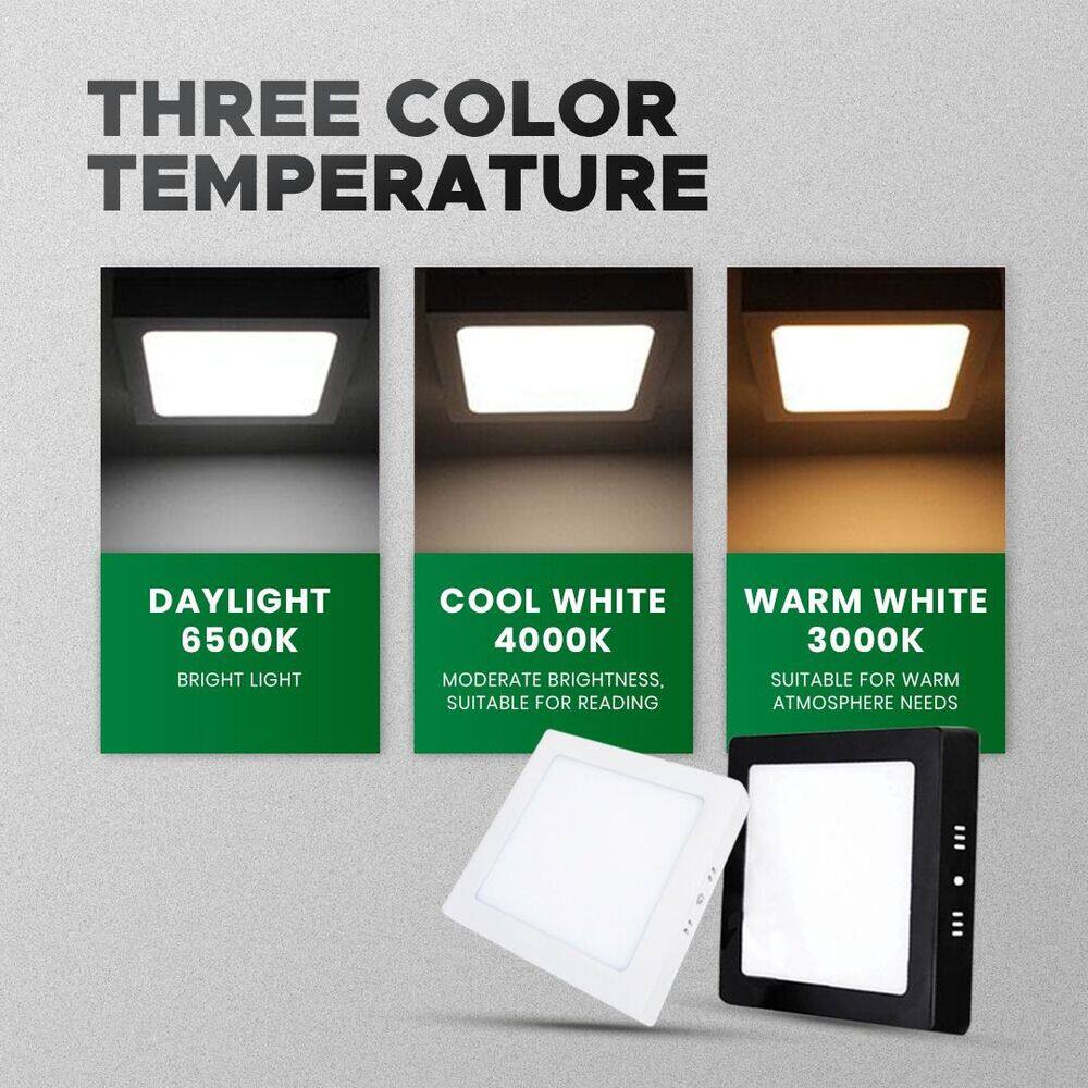 18W/24W/36W BLACK/WHITE ROUND/SQUARE SURFACE DOWNLIGHT EXTRA BRIGHT ...