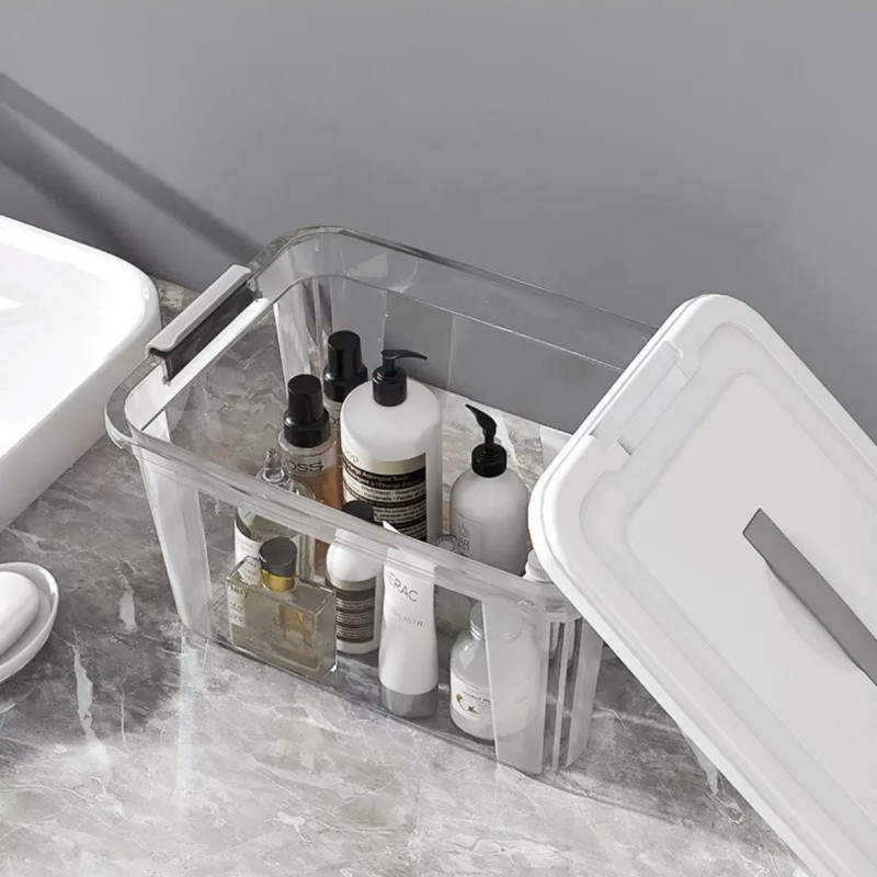 Clear Transparent Storage Box Kotak Simpanan Roda Storage Box with ...