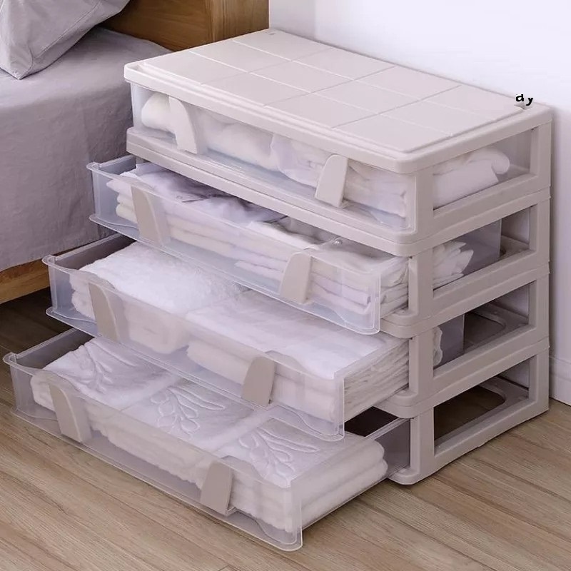 Clear Transparent Storage Box Kotak Simpanan Roda Storage Box with ...