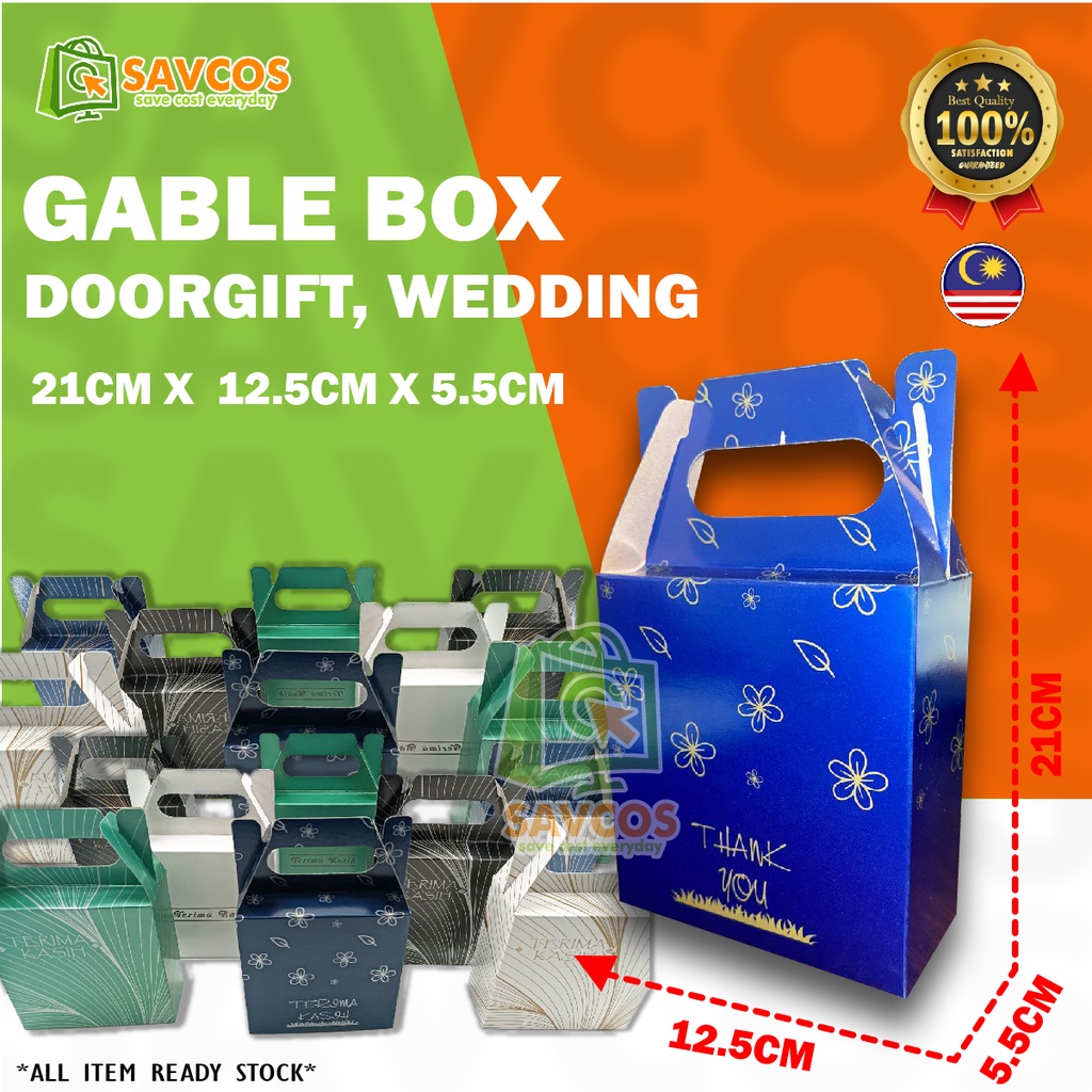1pcs PROMOSI Thank You Wedding Box, Doorgift Box, Kotak Kahwin ...