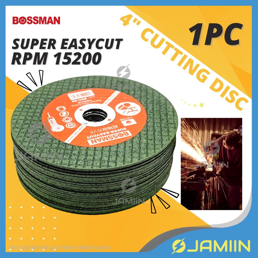 [100% ORIGINAL] BOSSMAN Stainless Steel Cutting Disc for Angle Grinder ...