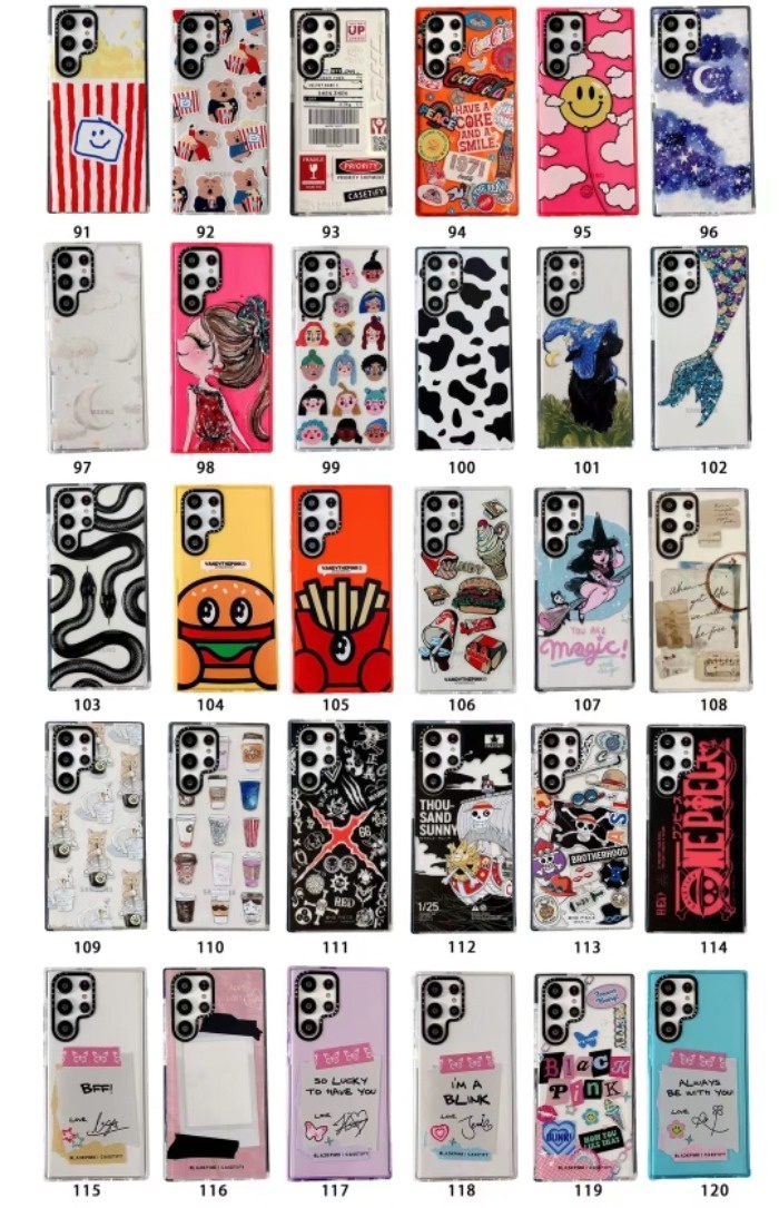 Popcorn Bear Casetify Soft Clear Phone Case Casing for Samsung Galaxy ...