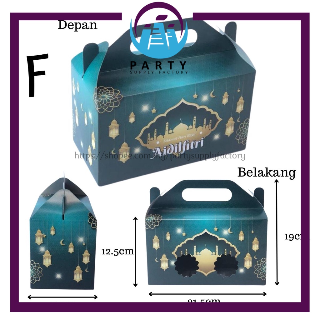 (1Pcs) Hari Raya Box / Hari Raya Cookies Box / Kotak Untuk Kuih / Hari ...