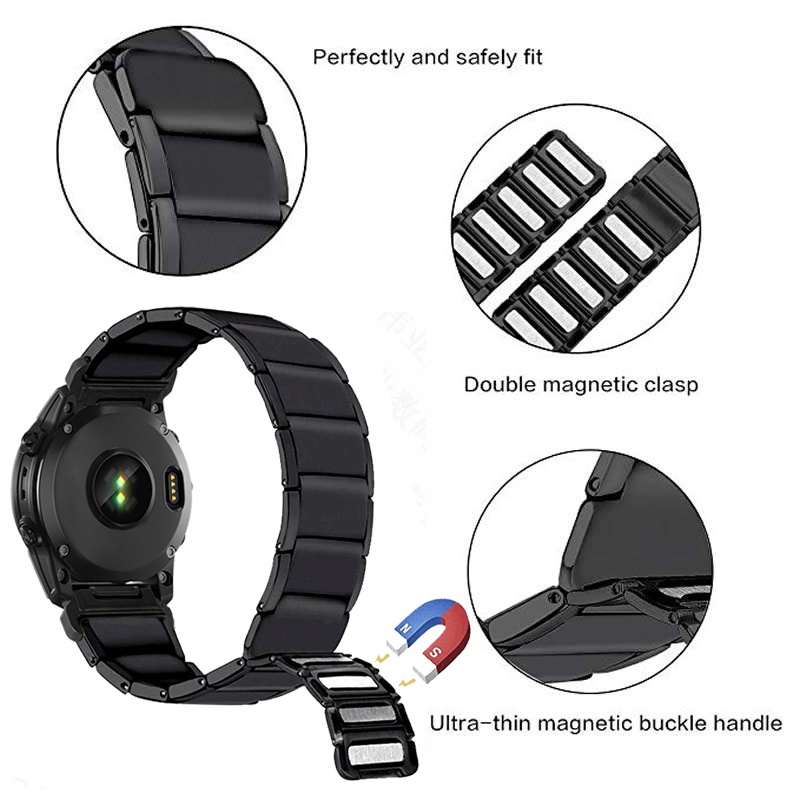 22mm 26mm High Quality Stainless Steel Magnetic Watchband Metal Wrist ...