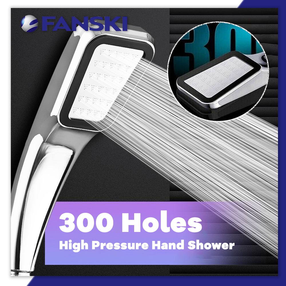 DL-500 Bathroom 300 Holes Head Hand Shower Only Water Saving Shower ...
