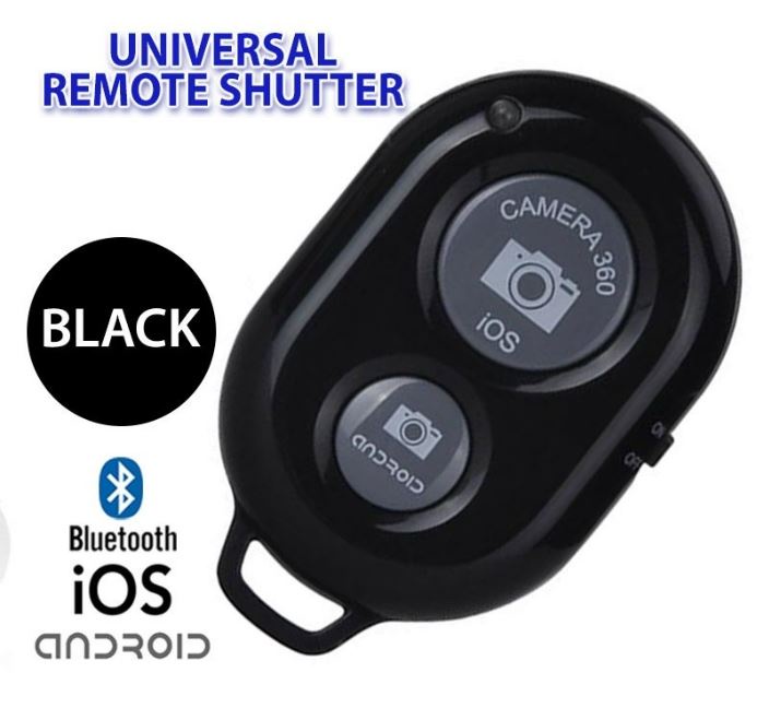 Bluetooth Remote Shutter Wireless Self-Timer Camera Phone Selfie Stick ...