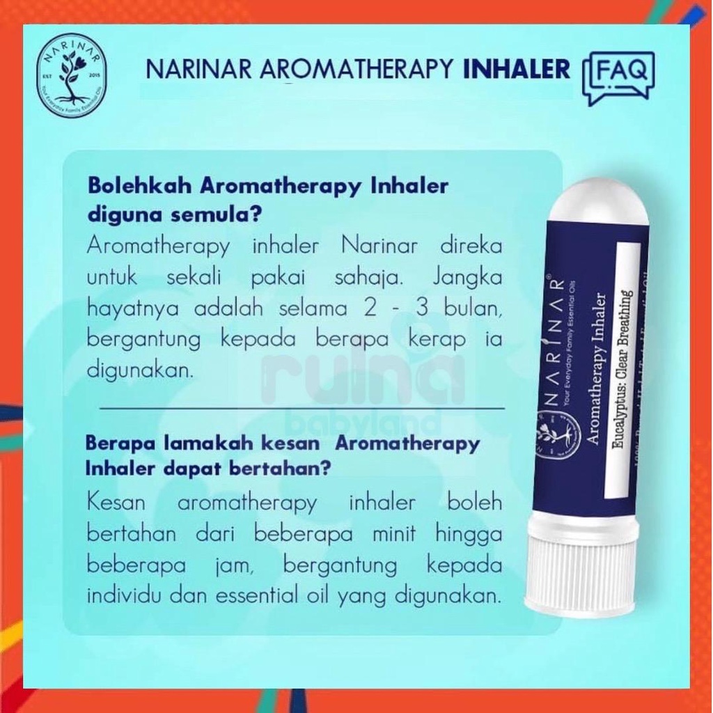 NARINAR AROMATHERAPY INHALER - 1PCS | Shopee Malaysia