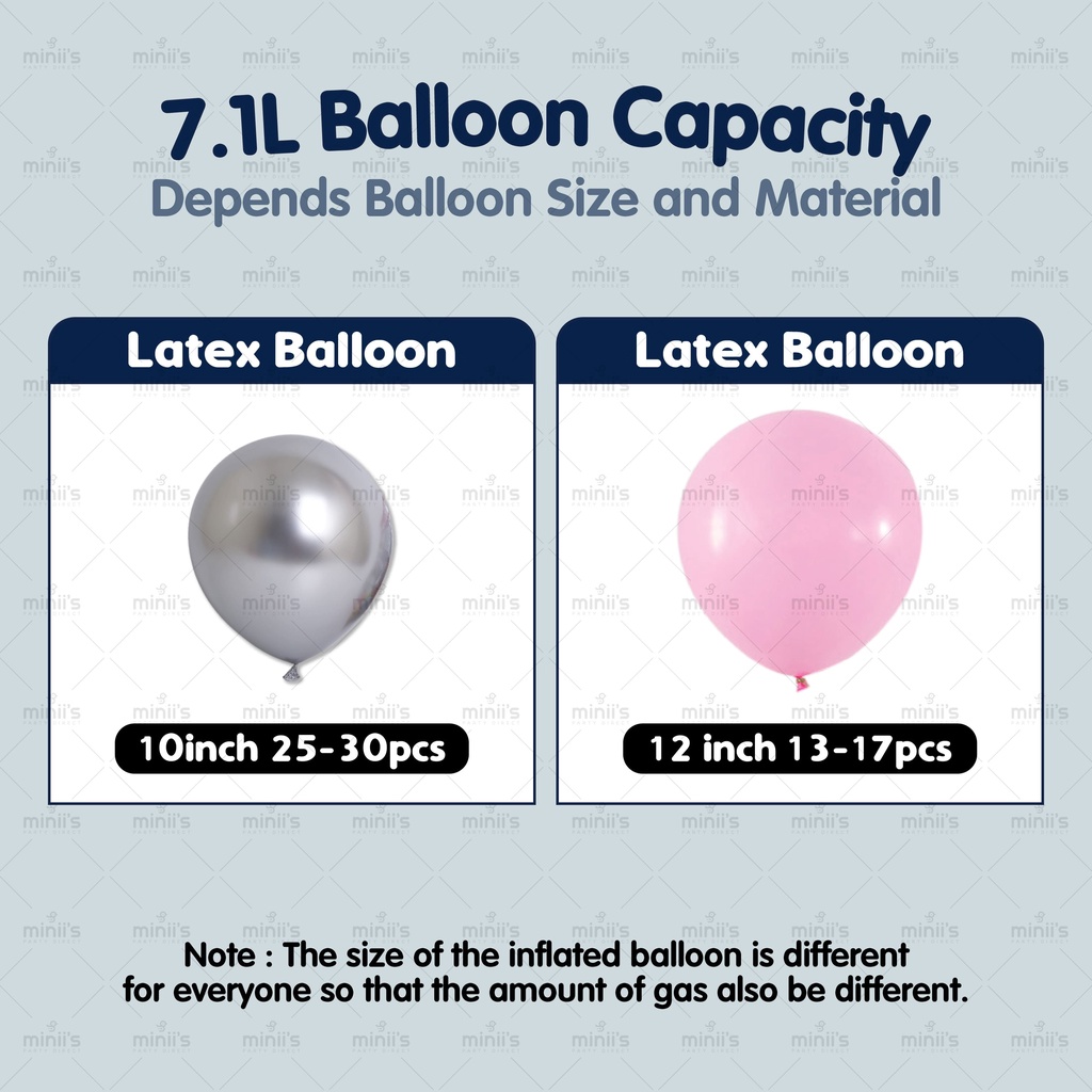 MINIIS PARTY 30pcs Helium Balloon Gas Helium For Balloon Helium Gas ...
