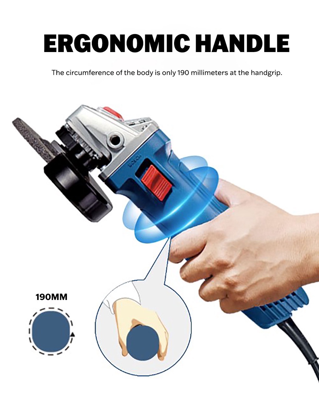 BOSCH GWS 700 GWS700 Professional Angle Grinder With Handle 06013A30K0 ...