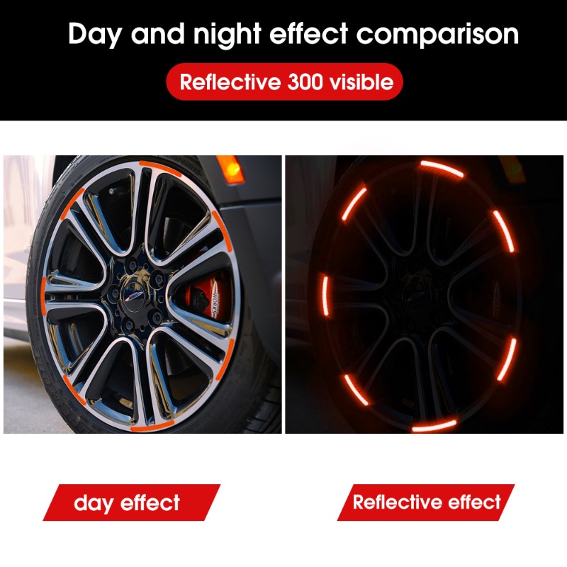 1/5/20 Pcs Creative Car Dotted Line Reflective Stickers DIY Car ...