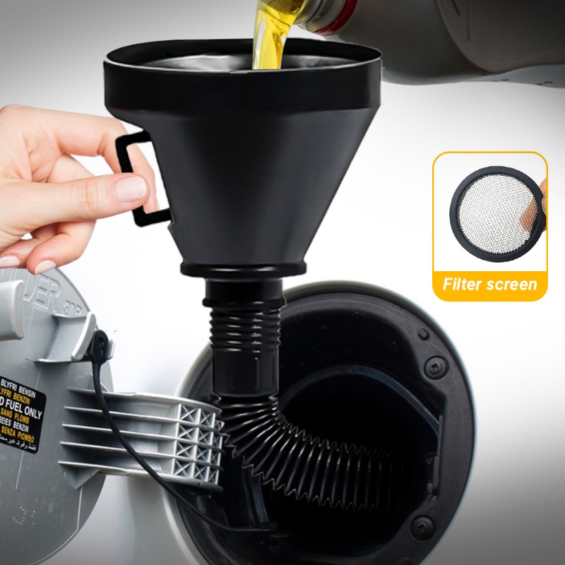 Foldable Portable Funnel Car Refueling Funnel Engine Oil Gasoline ...