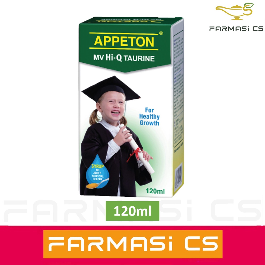 Appeton Multivitamin Hi-Q Taurine Syrup 120ml EXP:05/2025 ...