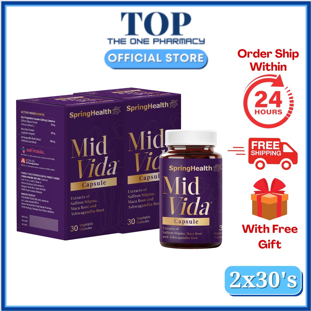 SpringHealth MidVida Capsule (30's/2x30's) | Shopee Malaysia