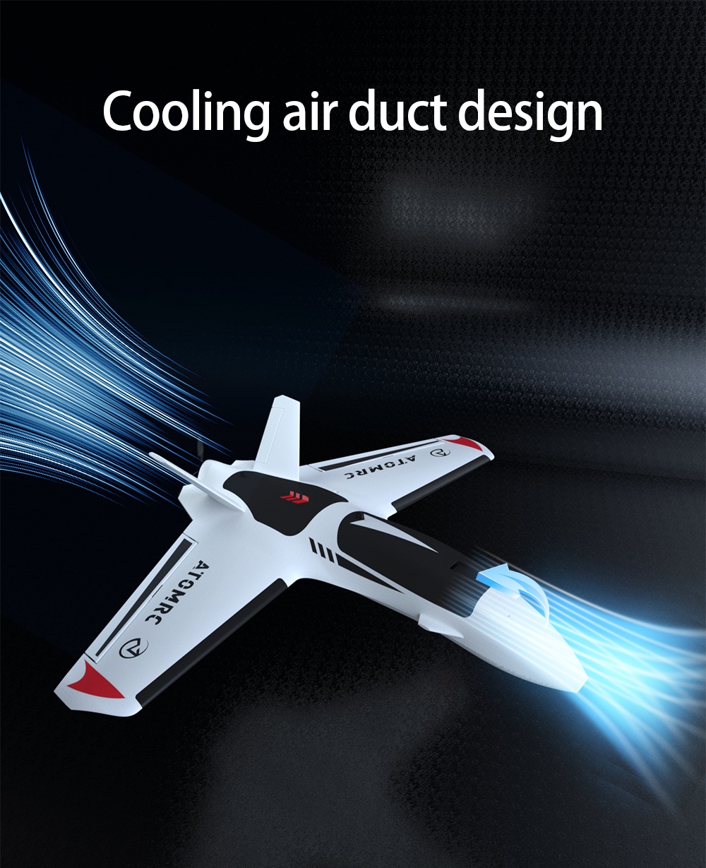 ATOMRC Dolphin V1.1 845mm Wingspan V-tail ARWING FlyWing Fixed-Wing RC ...