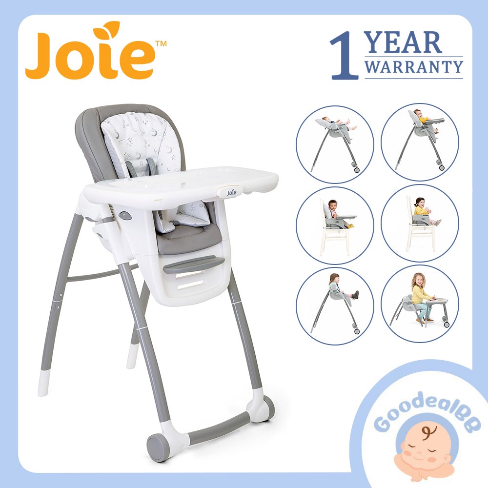 Joie Multiply 6 in 1 Baby Highchair | Multi-Chair to Mini-Table | Grows ...
