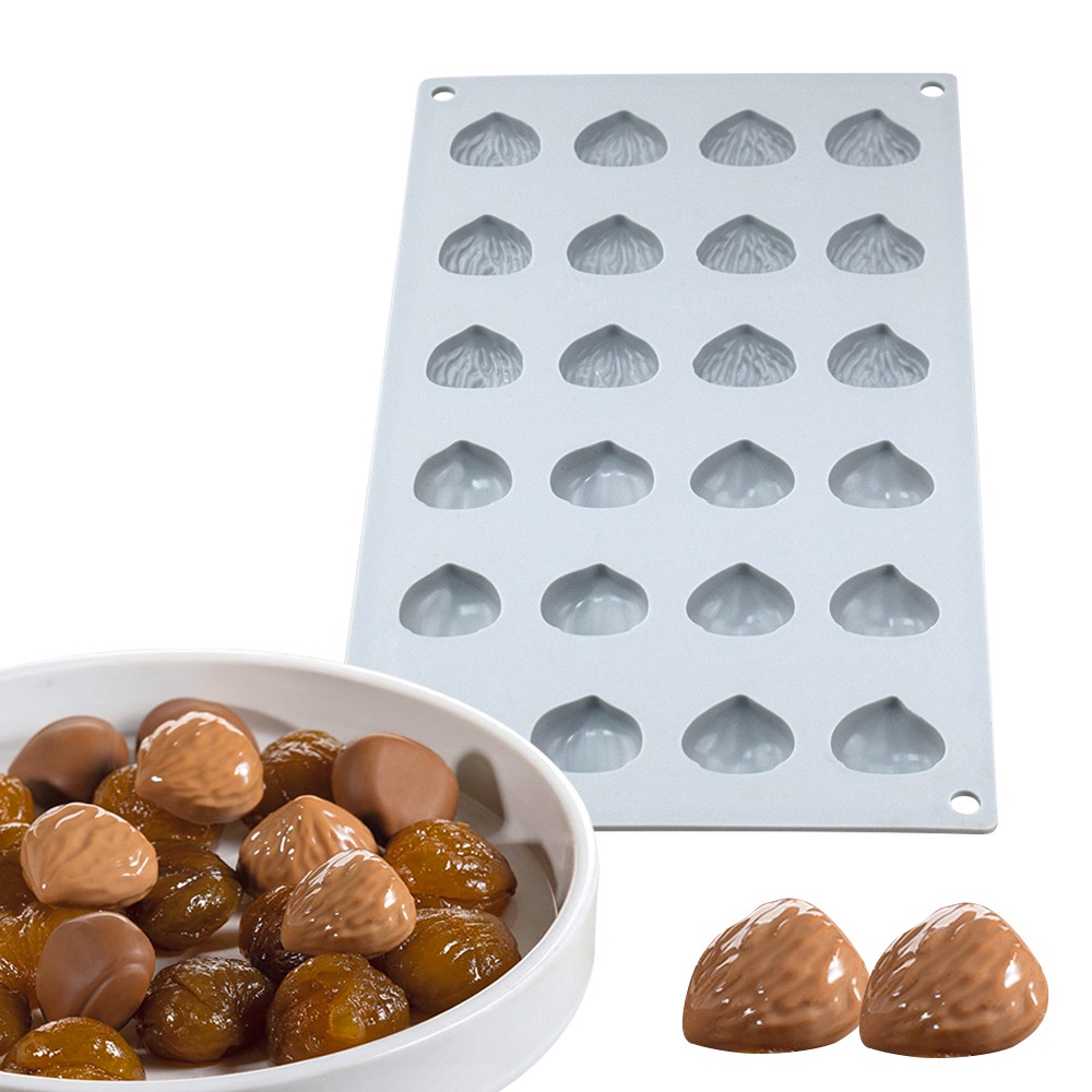 Fruits Vegetables Series Silicone Mold Orange Chestnut Raspberry Peanut ...